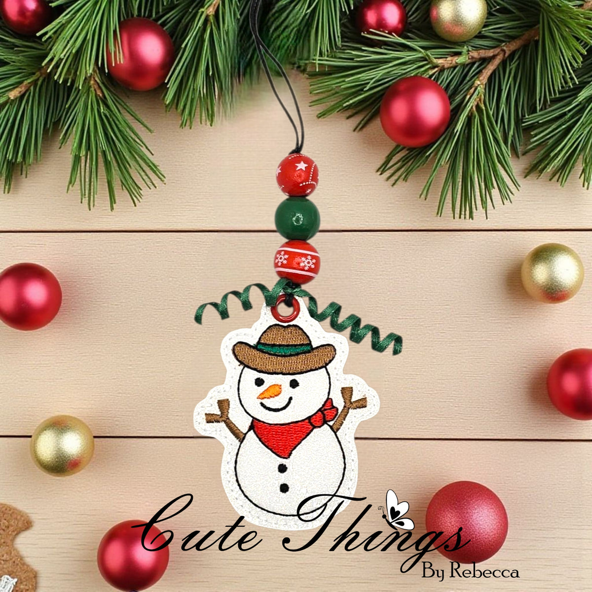 Western Snowman ITH – Cute Things By Rebecca Embroidery