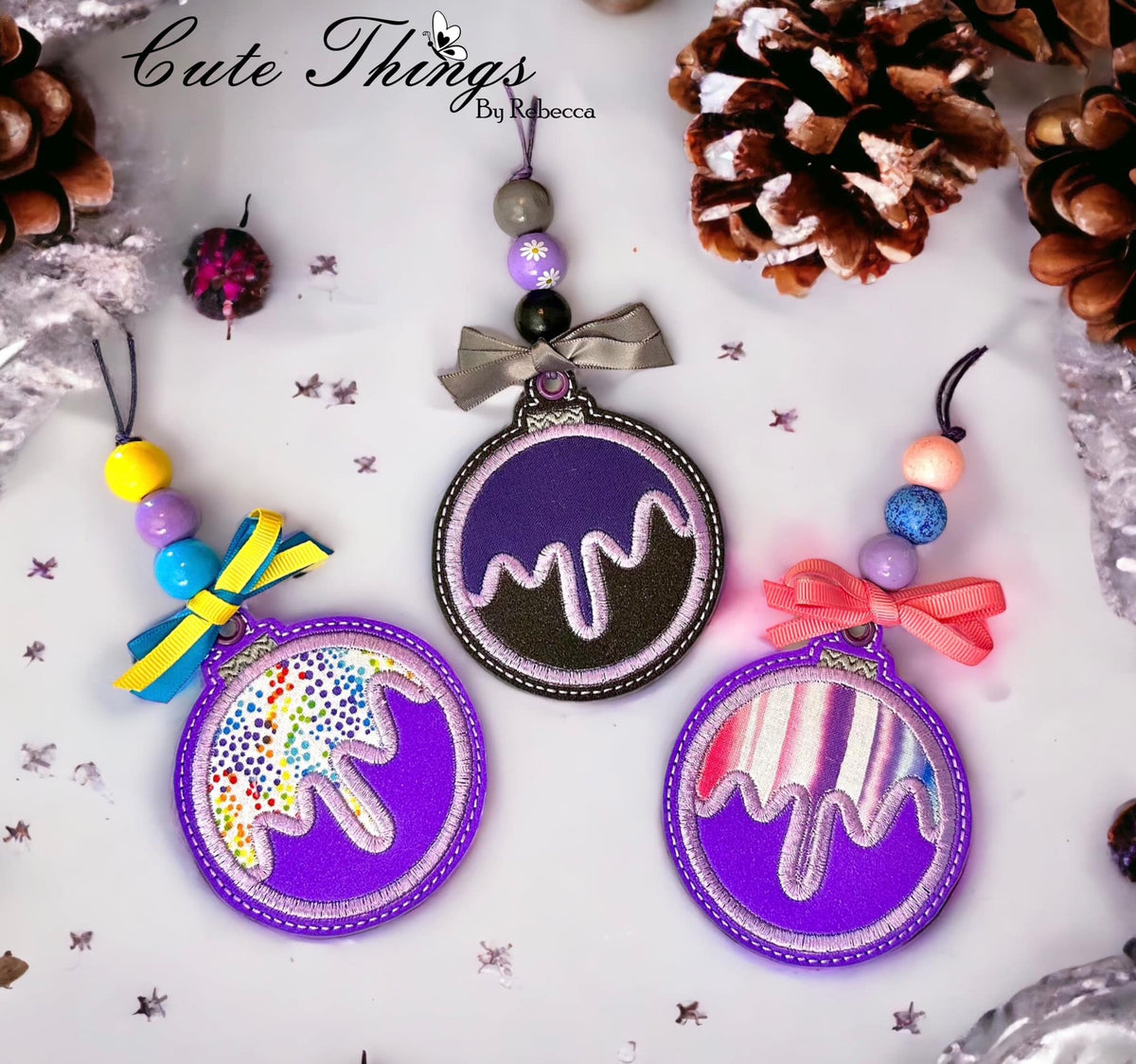 Slime Ball or Drip Applique Bookmark/Ornament – Cute Things By Rebecca ...