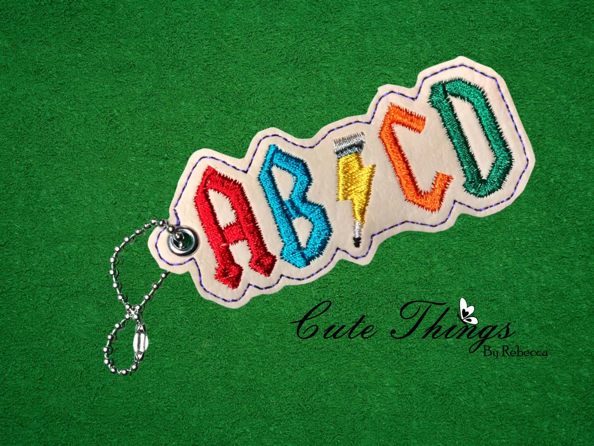 ABCD Bookmark/Ornament – Cute Things By Rebecca Embroidery
