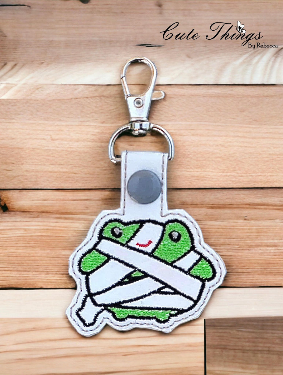 Mummy Frog Snap Tab – Cute Things By Rebecca Embroidery