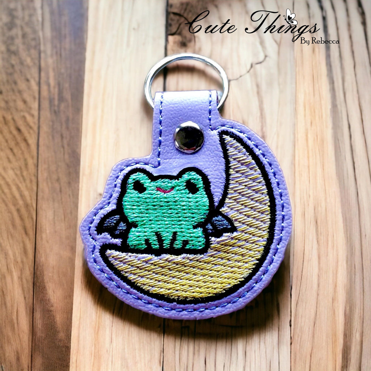 Bat Frog Snap Tab – Cute Things By Rebecca Embroidery