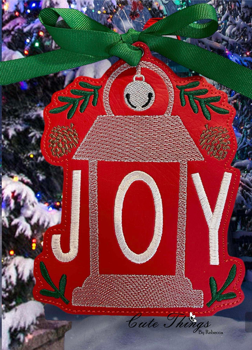 Joy Christmas Lantern Sign – Cute Things By Rebecca Embroidery