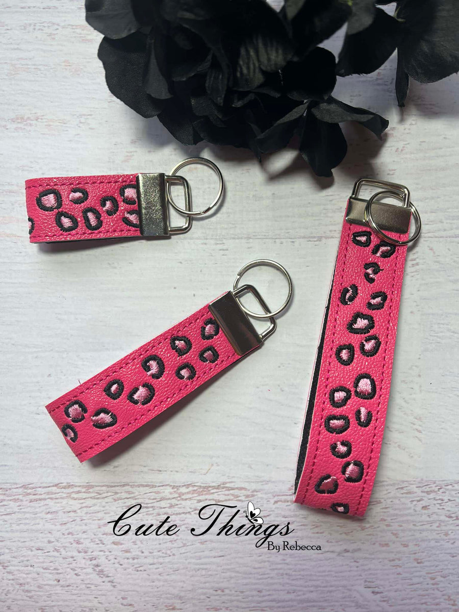 Leopard Key Fob Straps – Cute Things By Rebecca Embroidery