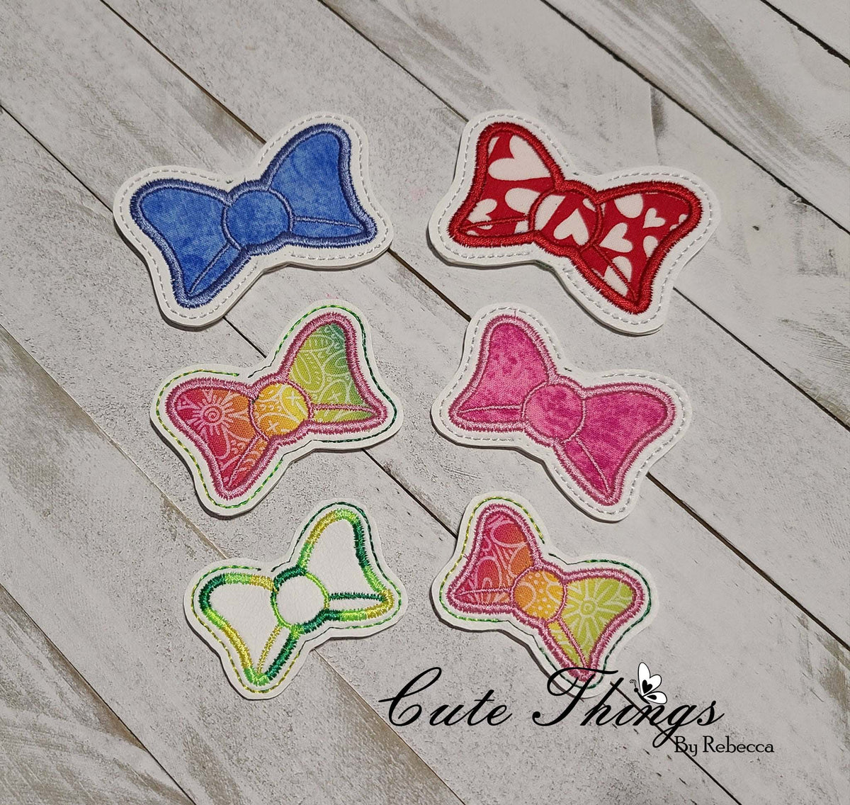 Applique Bow Headband Sliders, Bag Sliders – Cute Things By Rebecca ...