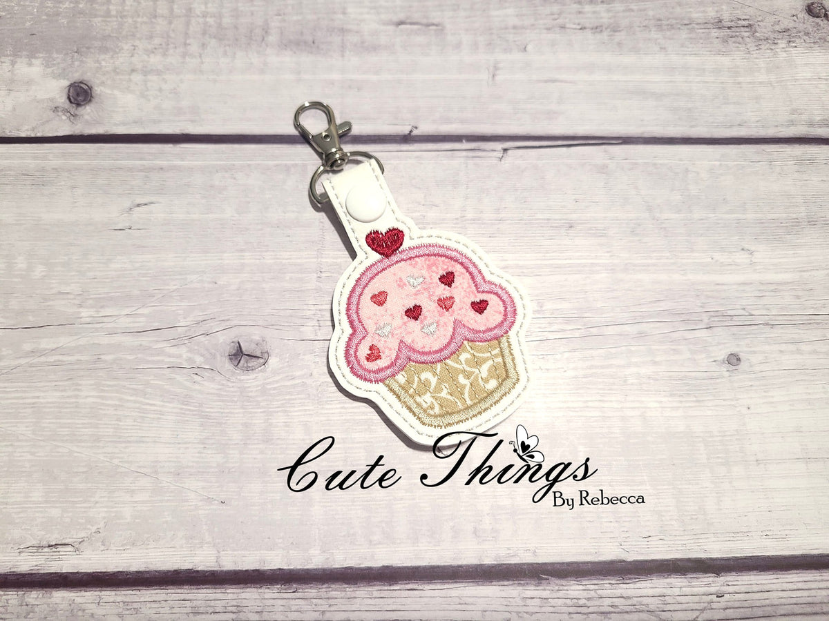 Cupcake Applique Snap Tab – Cute Things By Rebecca Embroidery