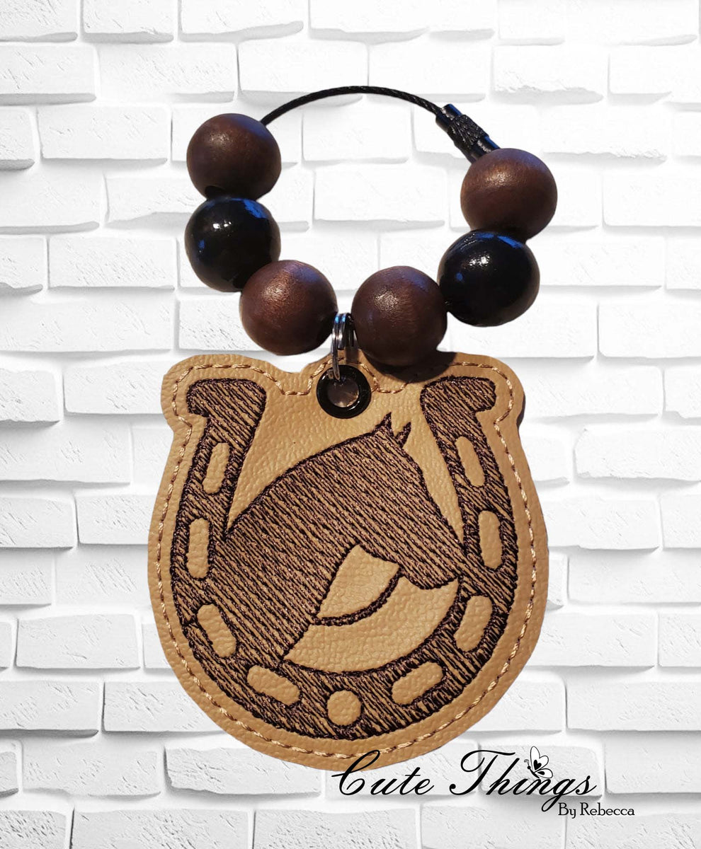 Horse with Shoe Bookmark/Ornament – Cute Things By Rebecca Embroidery