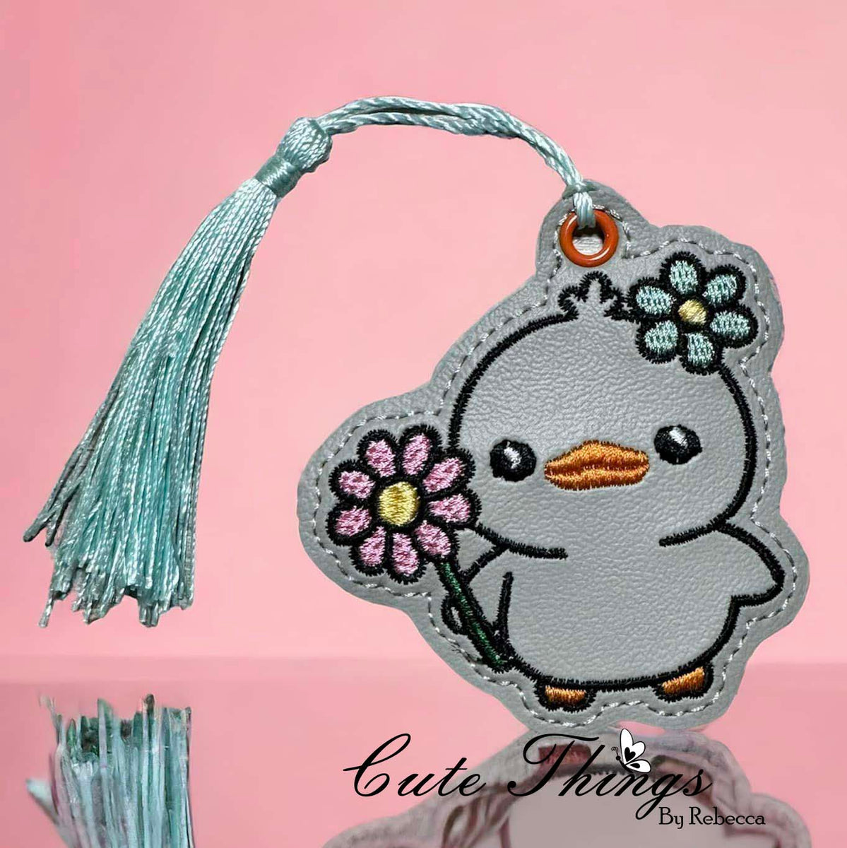 Cute Chick with Flower Bookmark/Ornament – Cute Things By Rebecca ...