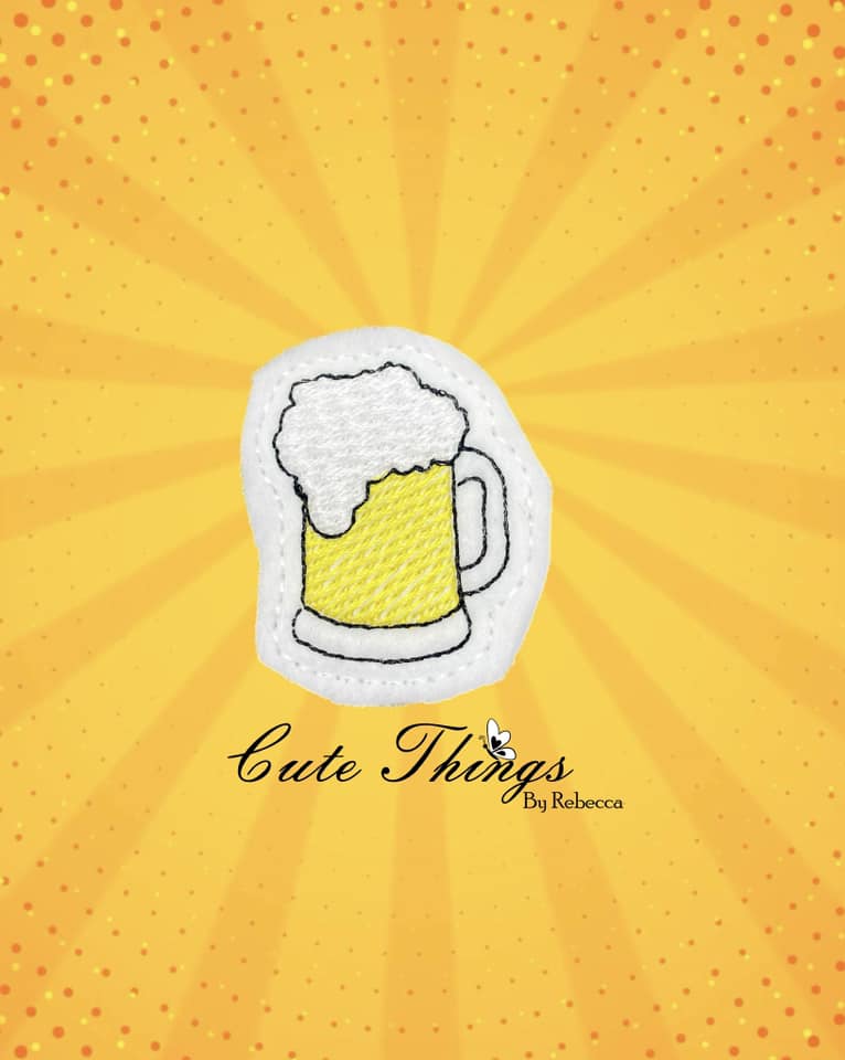 Beer Mini/Feltie – Cute Things By Rebecca Embroidery