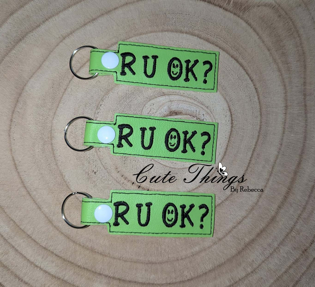 RUOK? Snap Tab – Cute Things By Rebecca Embroidery