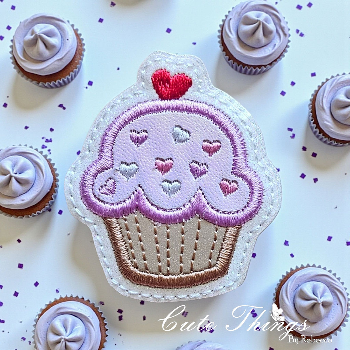 Applique Cupcake Mini/ Feltie – Cute Things By Rebecca Embroidery