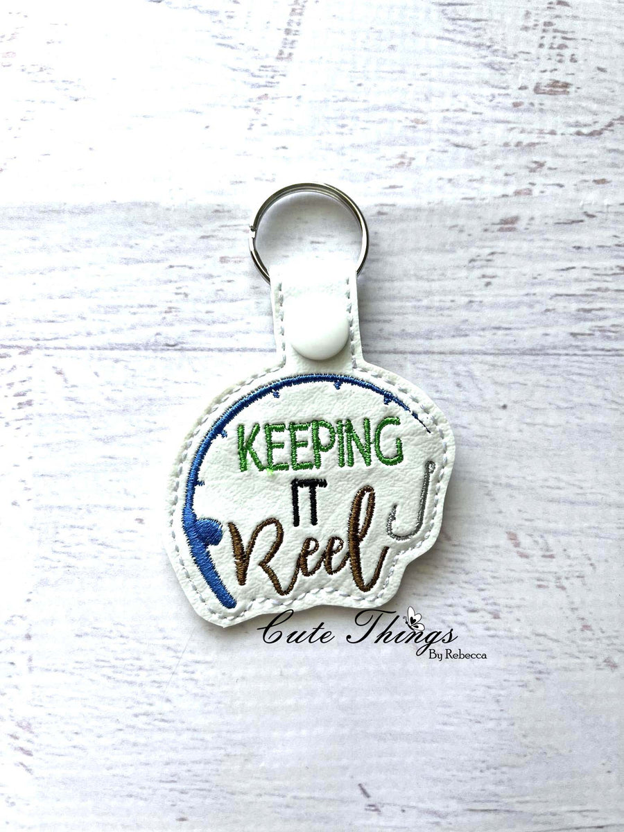 Keeping it Reel Snap Tab – Cute Things By Rebecca Embroidery