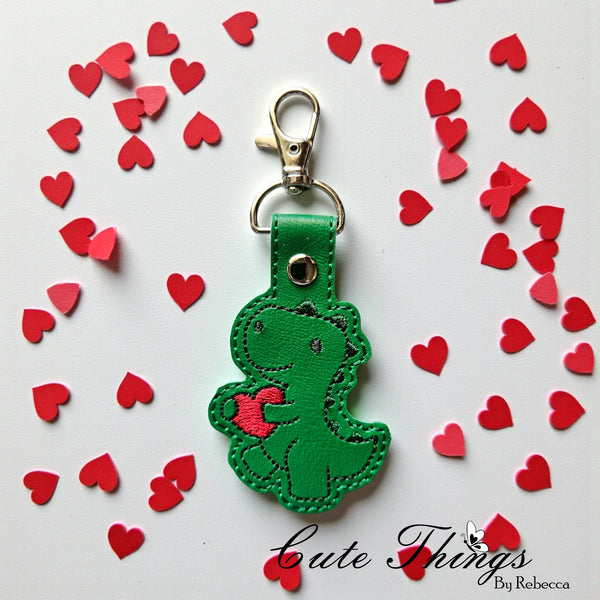 Dinosaur With Heart ITH – Cute Things By Rebecca Embroidery