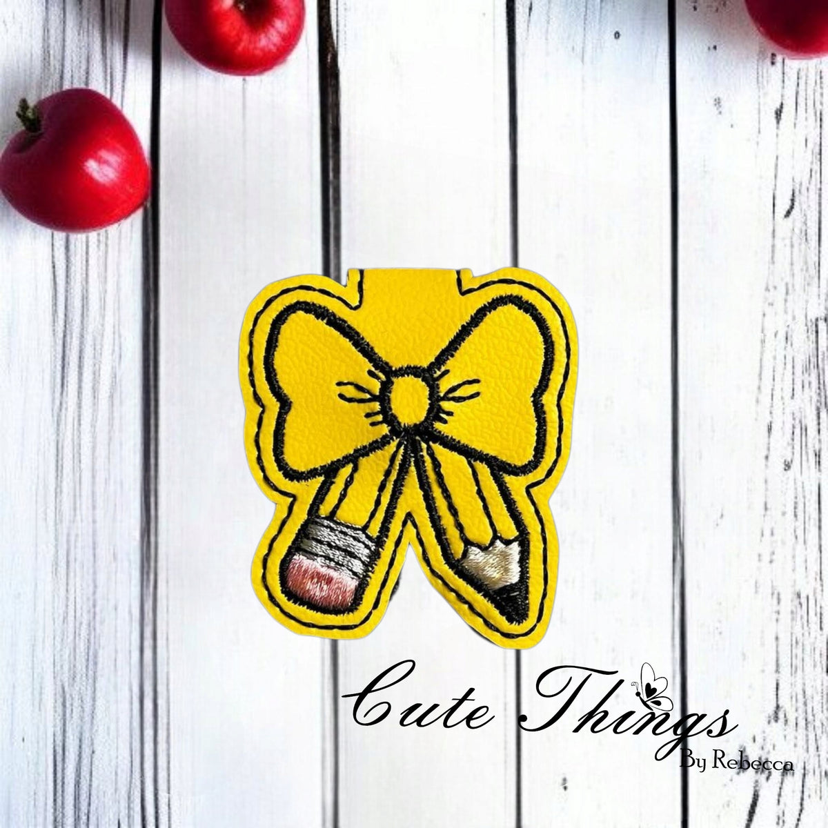 Pencil Bow Magnet Bookmark – Cute Things By Rebecca Embroidery