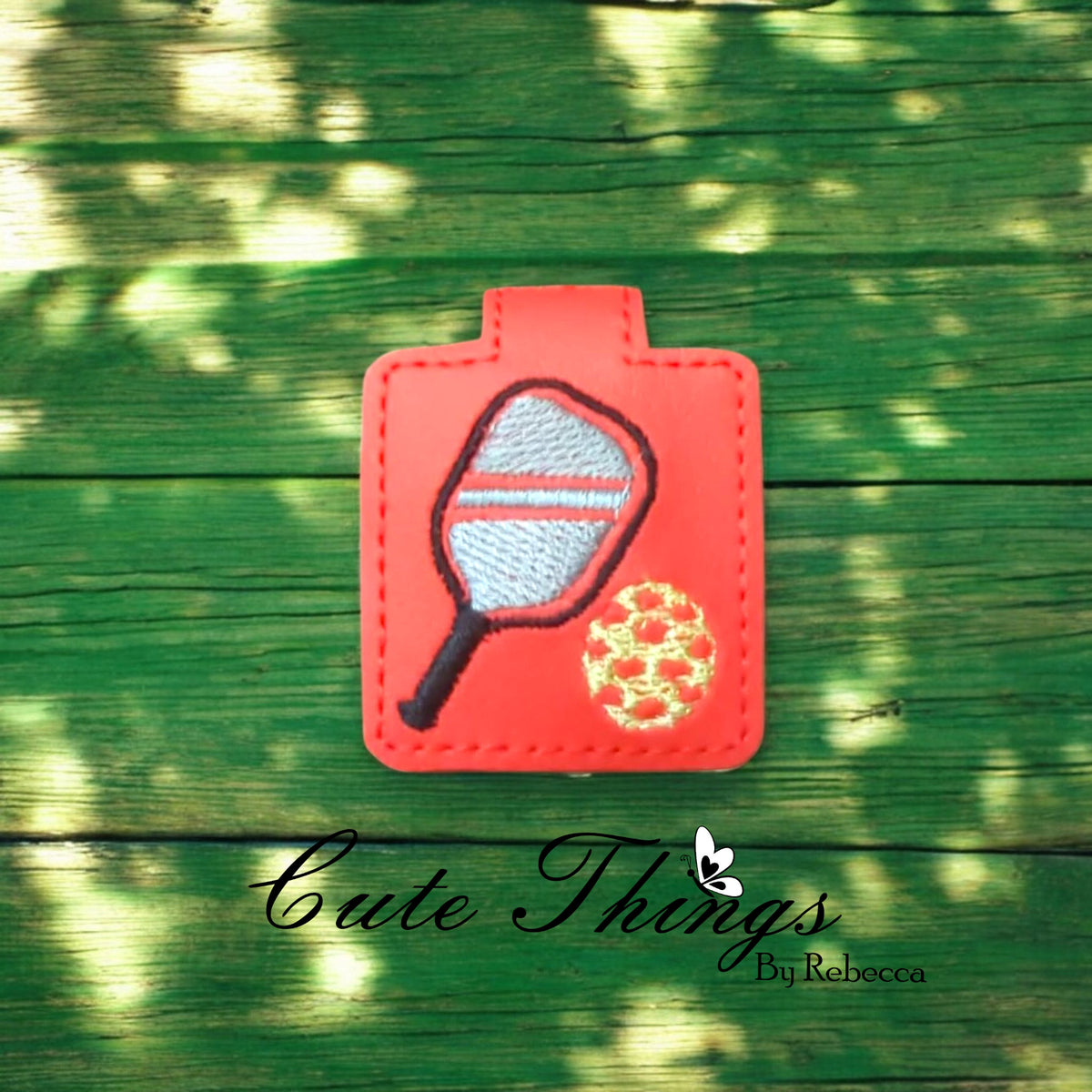 Pickleball Magnet Bookmark – Cute Things By Rebecca Embroidery