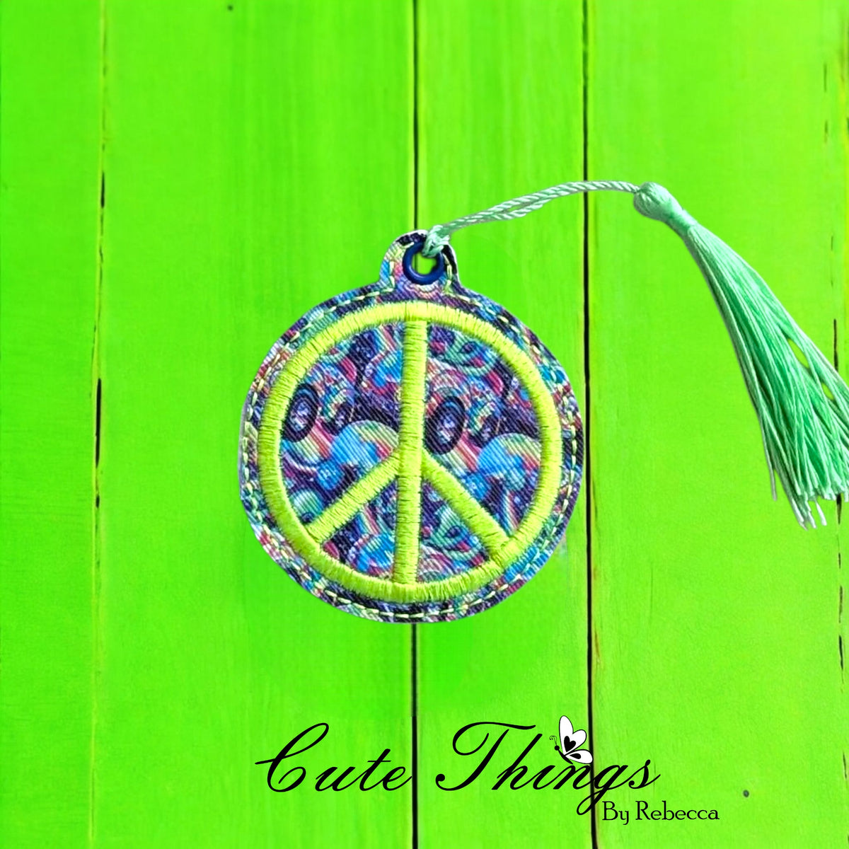 Peace Sign ITH – Cute Things By Rebecca Embroidery