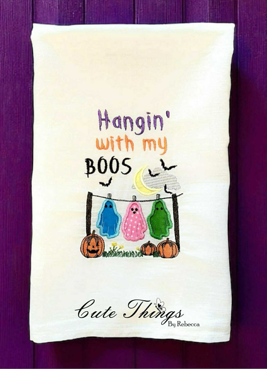 Hangin' With My Boos Applique – Cute Things By Rebecca Embroidery