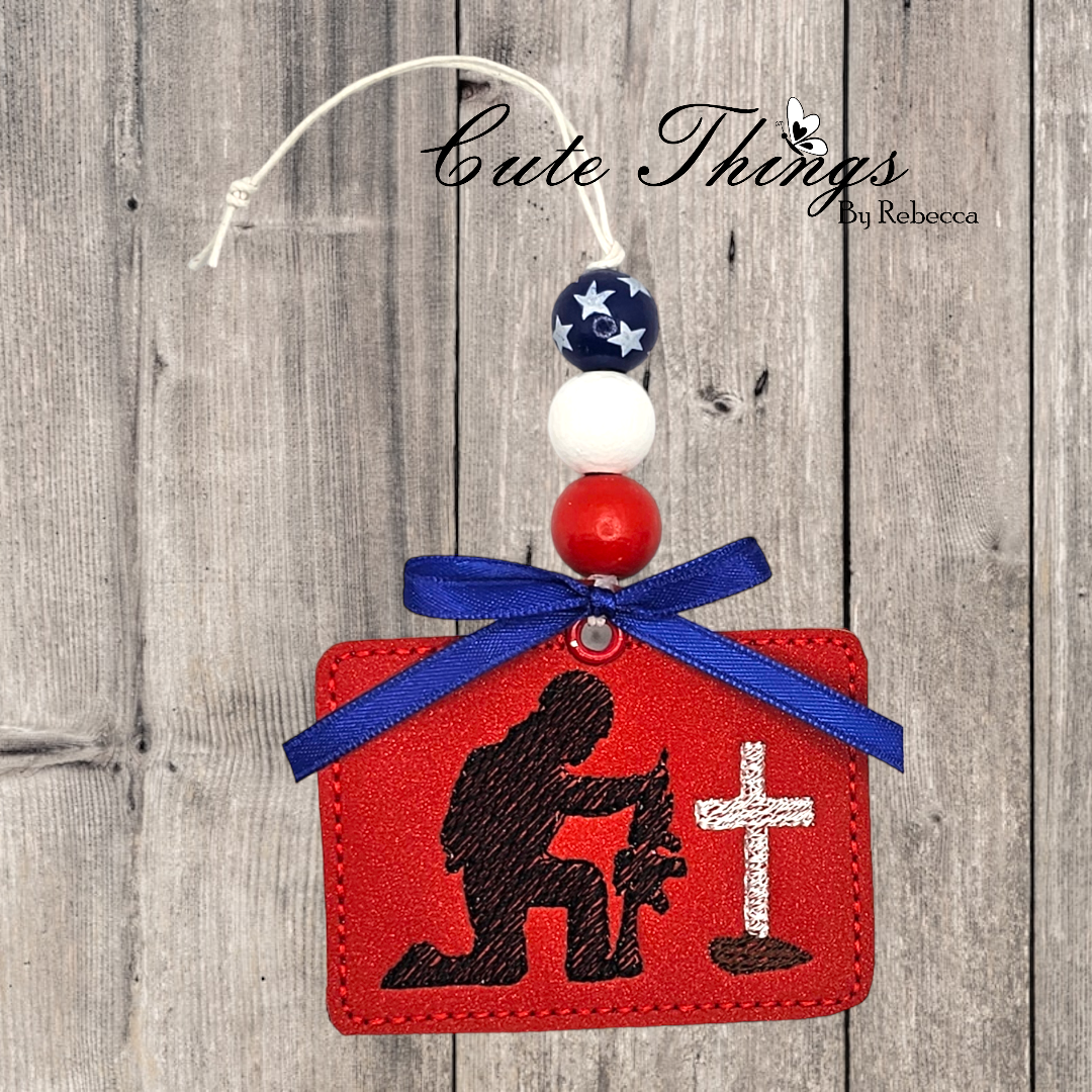 Fallen Soldier Bookmark/Ornament – Cute Things By Rebecca Embroidery