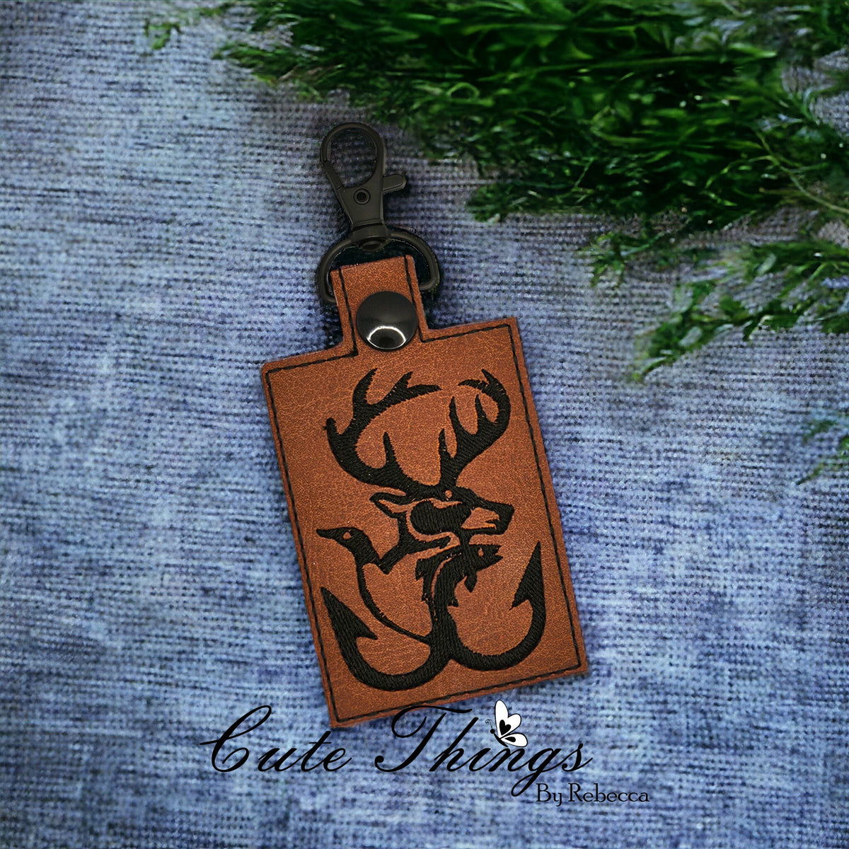 Elk Duck Fish Snap Tab – Cute Things By Rebecca Embroidery