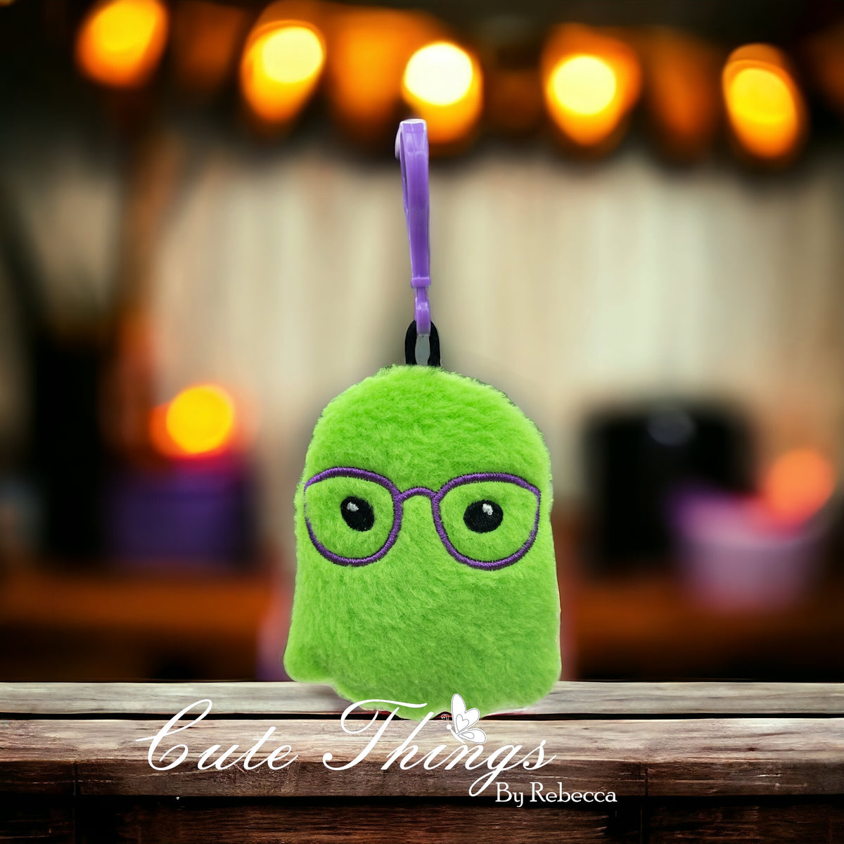 Ghost with Glasses Stuffy – Cute Things By Rebecca Embroidery
