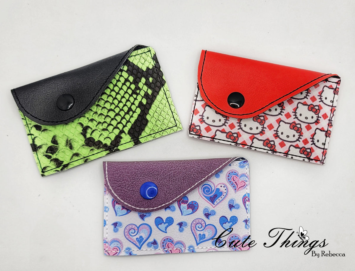 Side Eye Card Holder ITH – Cute Things By Rebecca Embroidery