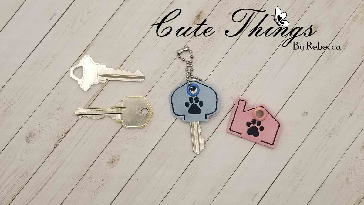 Cat Paw Key Cover DIGITAL Embroidery File, In The Hoop Key Covers ...