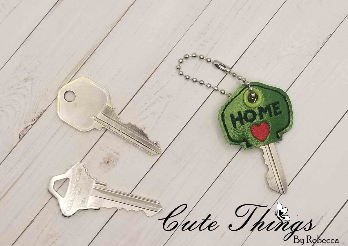 House Key Cover DIGITAL Embroidery File, In The Hoop Key Covers – Cute ...